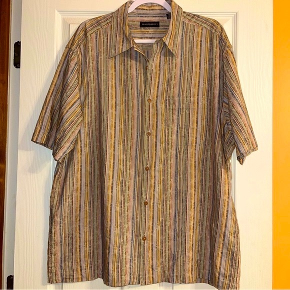Jhane Barnes | Shirts | Jhane Barnes Silk Cotton Woven Button Down Vintage 9s | Poshmark